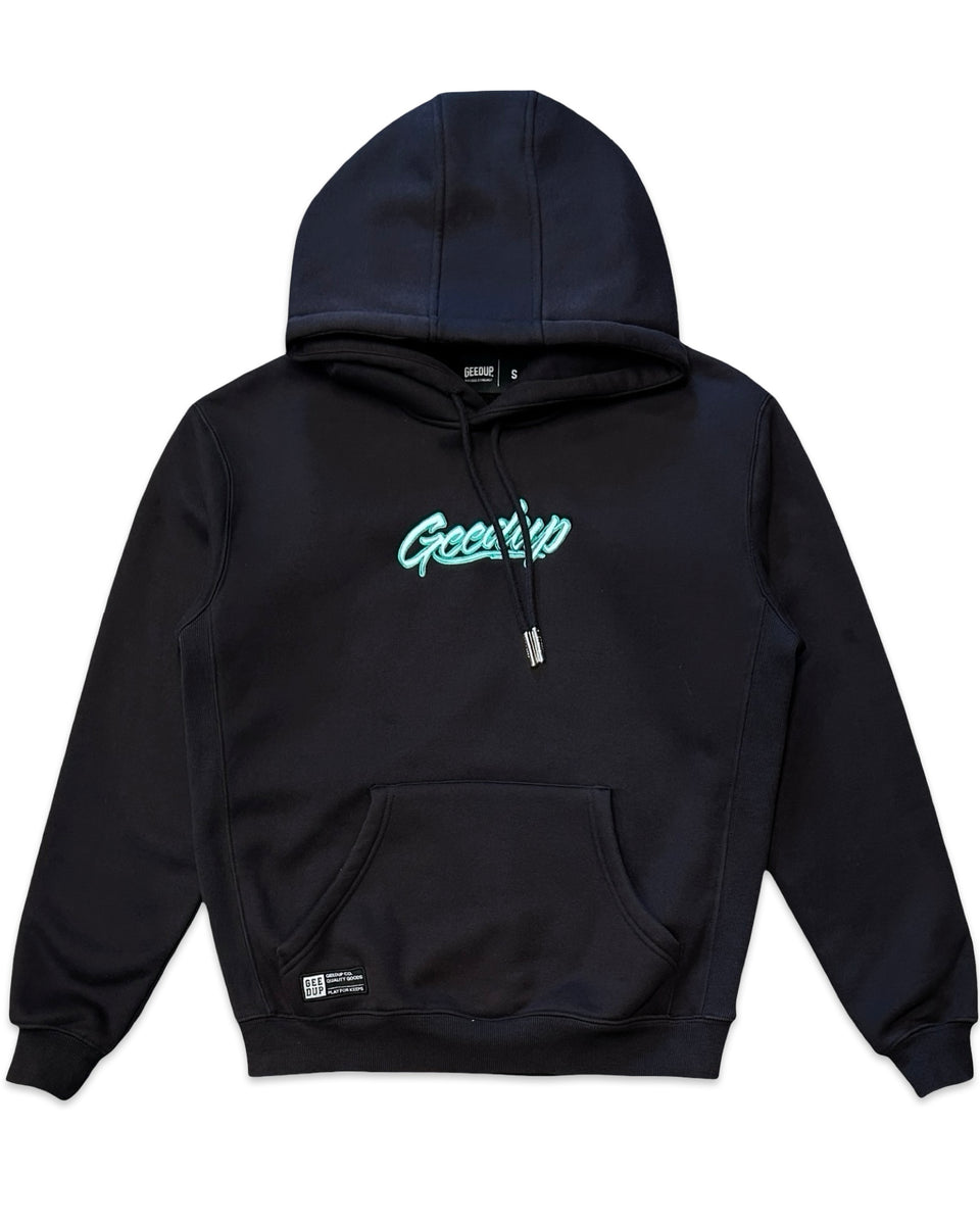 Buy the Geedup OG Script Hoodie in Navy and Teal (2025) at Bisy ...