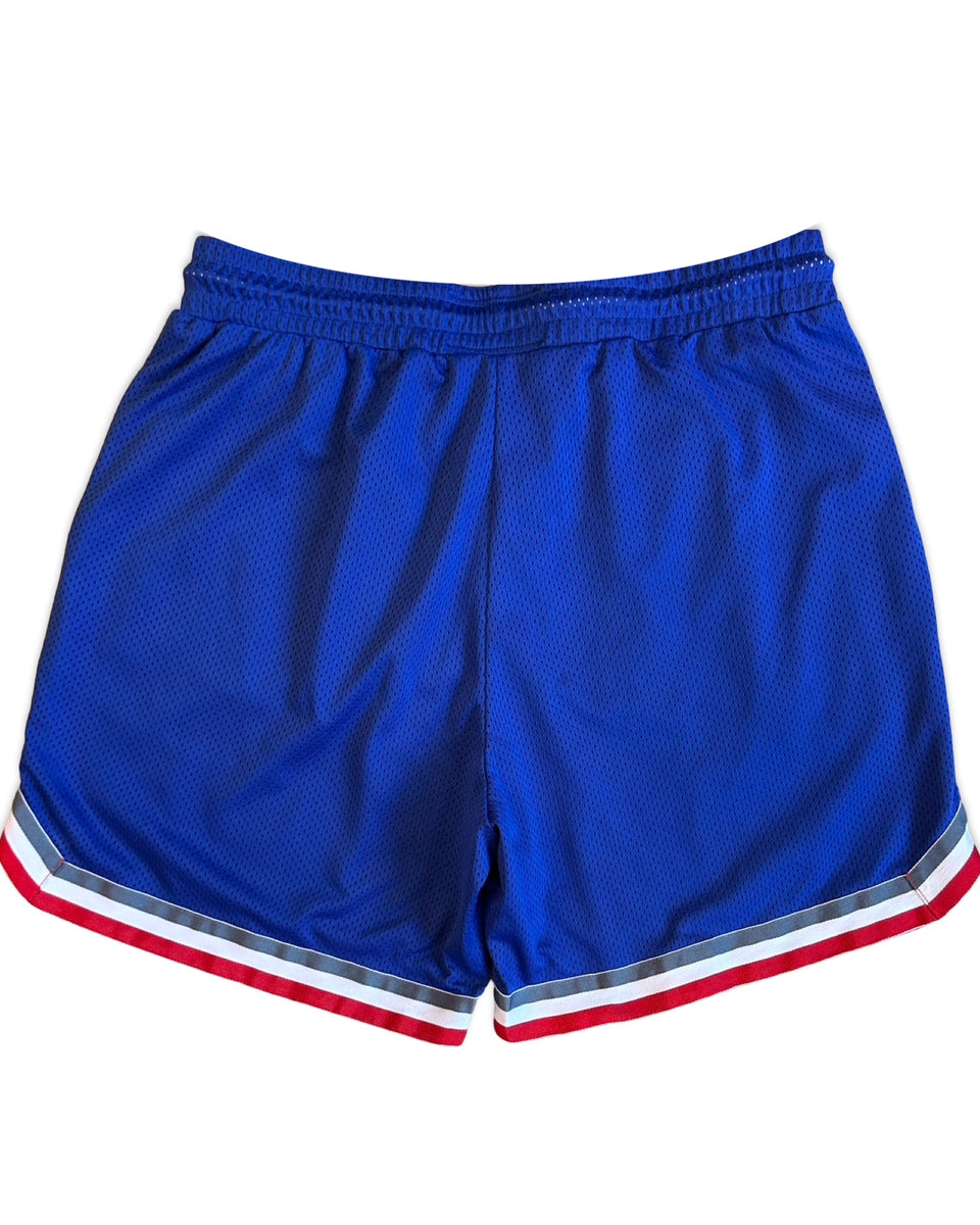 Geedup Team Logo Perforated Shorts in Blue | 100% Authentic – Bisy ...