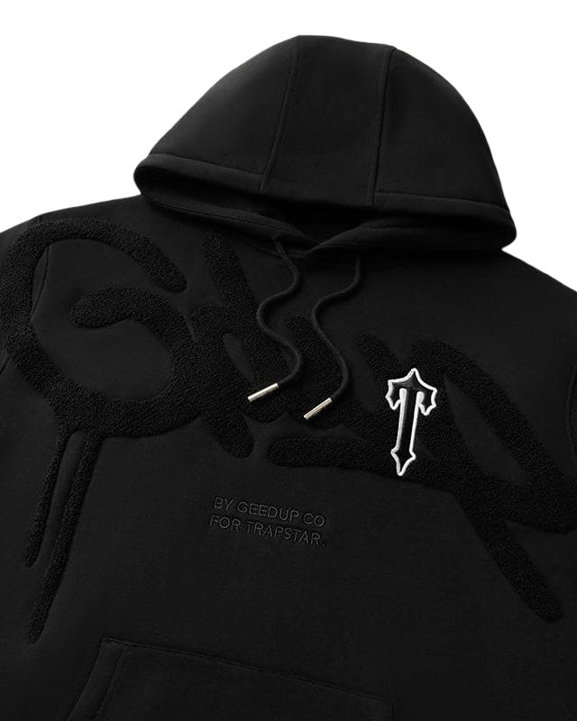 Buy the Geedup x Trapstar Handstyle X Irongate T Hoodie in Black (2025 ...