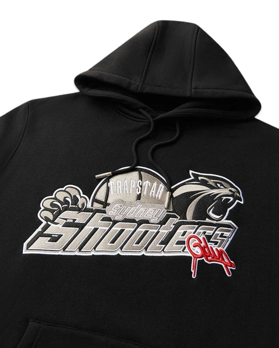 Buy the Geedup x Trapstar Sydney Shooters Hoodie Black and Red (2025 ...