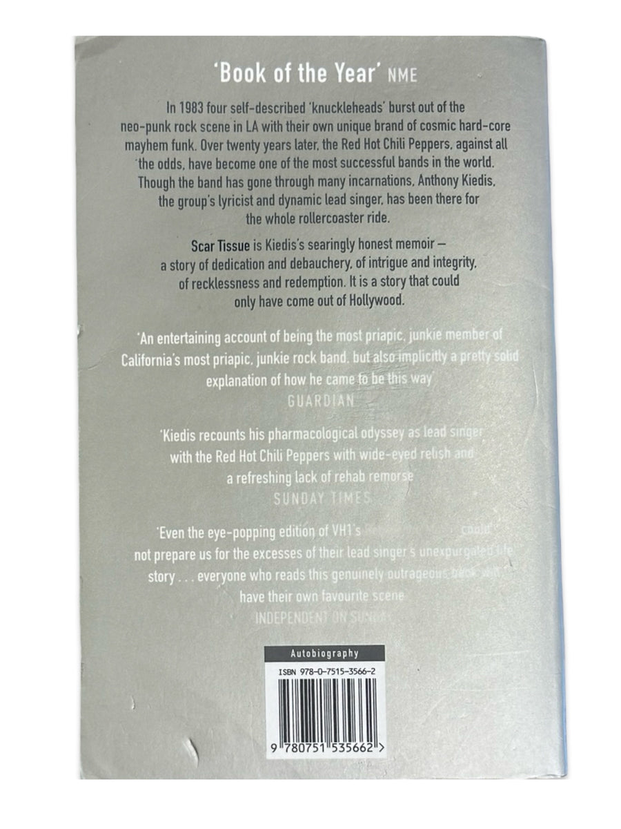 Buy the Scar Tissue Anthony Kiedis Red Hot Chilli Peppers Paperback ...