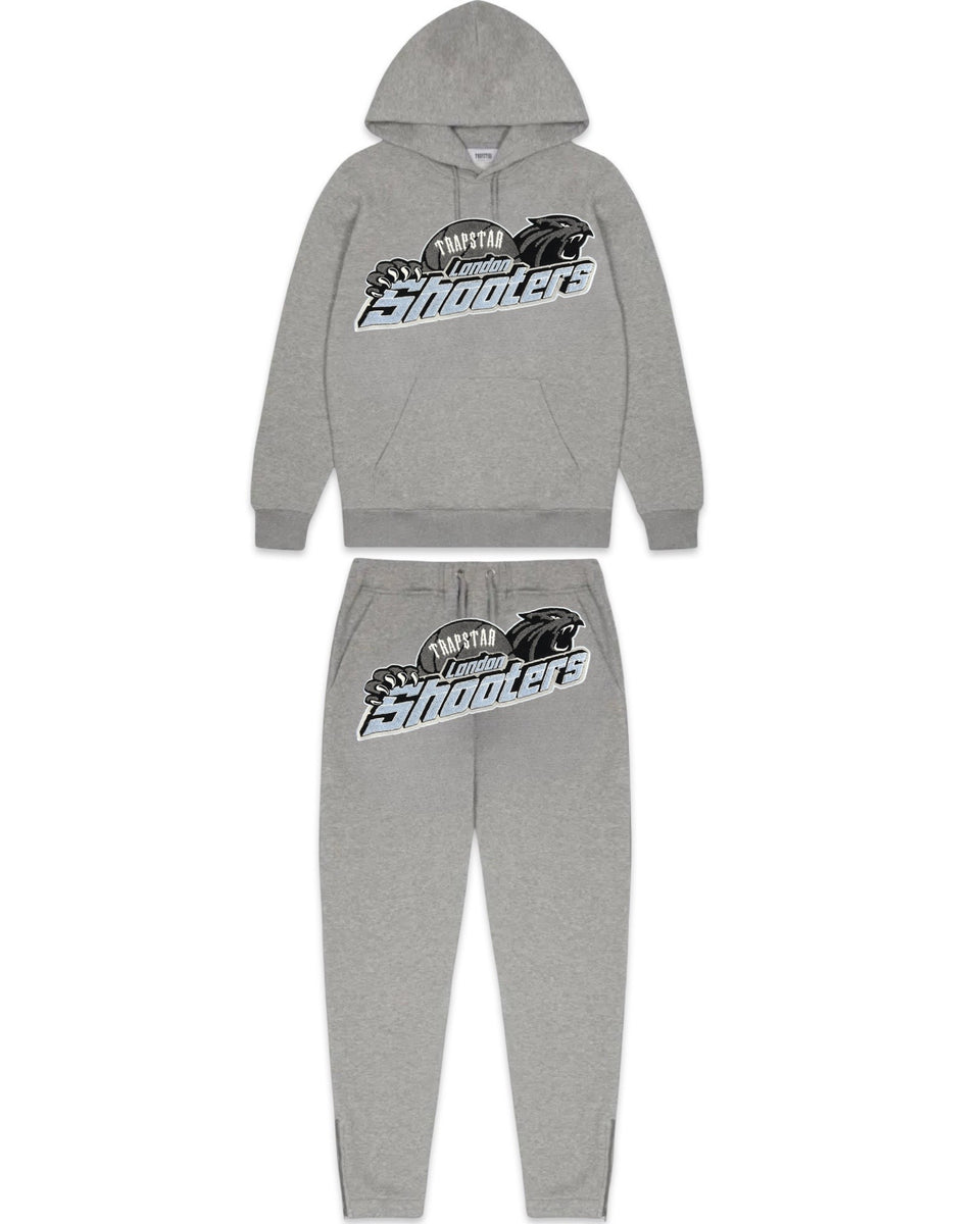 Trapstar Shooters Tracksuit in Grey and Sky Blue (2025) | 100% ...