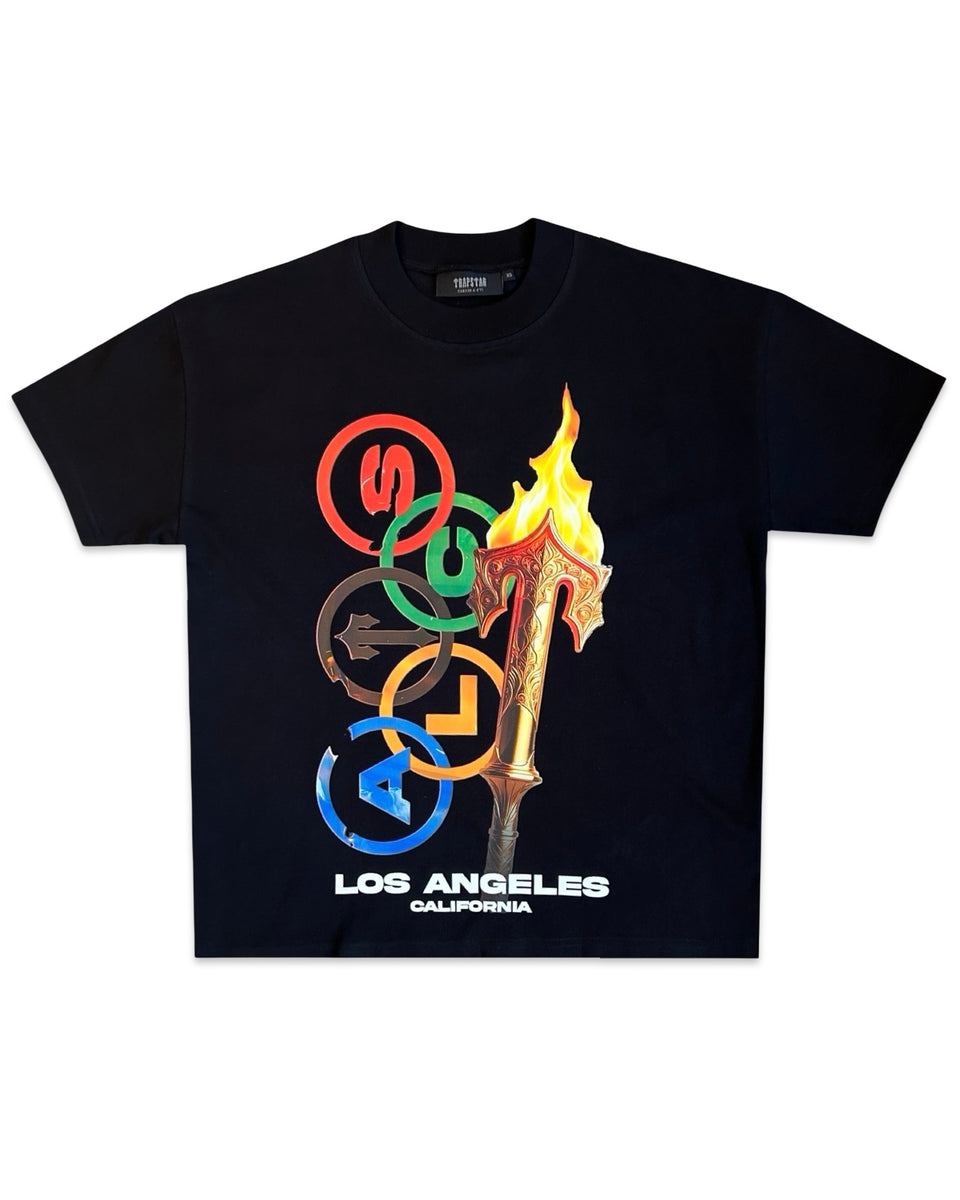 Buy the Trapstar x Cough Syrup Opening Ceremony T-Shirt in Black at ...