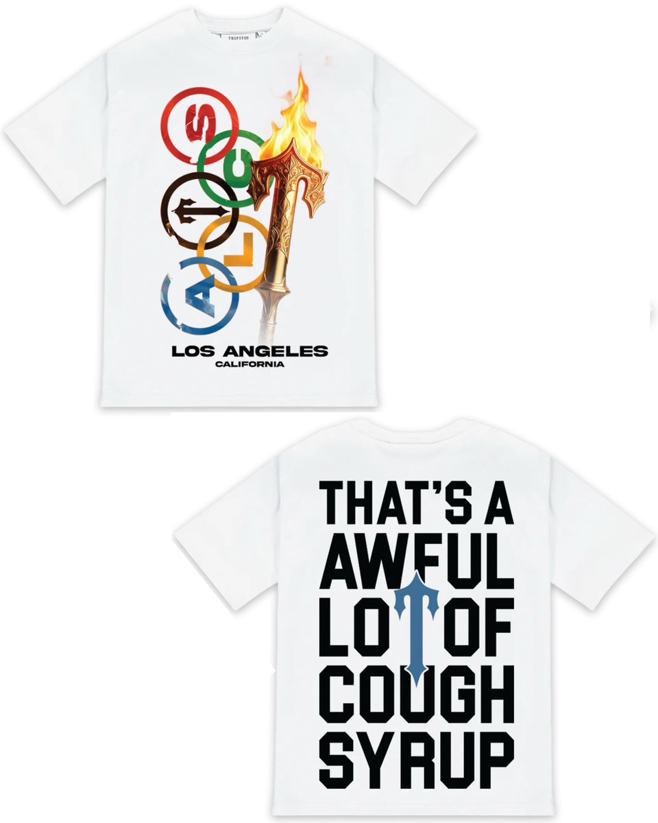 Buy the Trapstar x Cough Syrup Opening Ceremony T-Shirt in White at ...