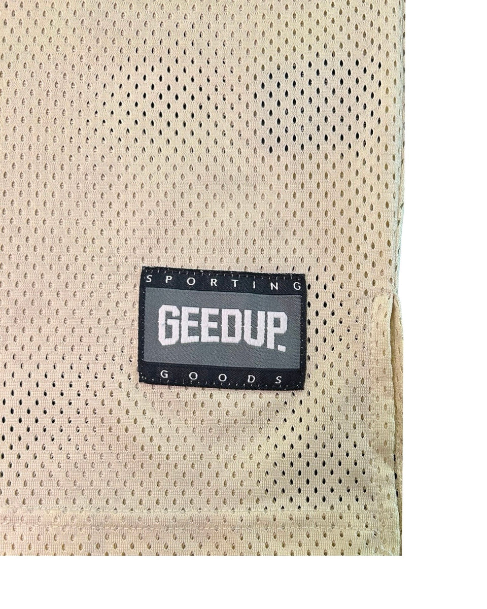 Geedup Team Logo B-Ball Jersey in Cream (2021) – Bisy Clothing