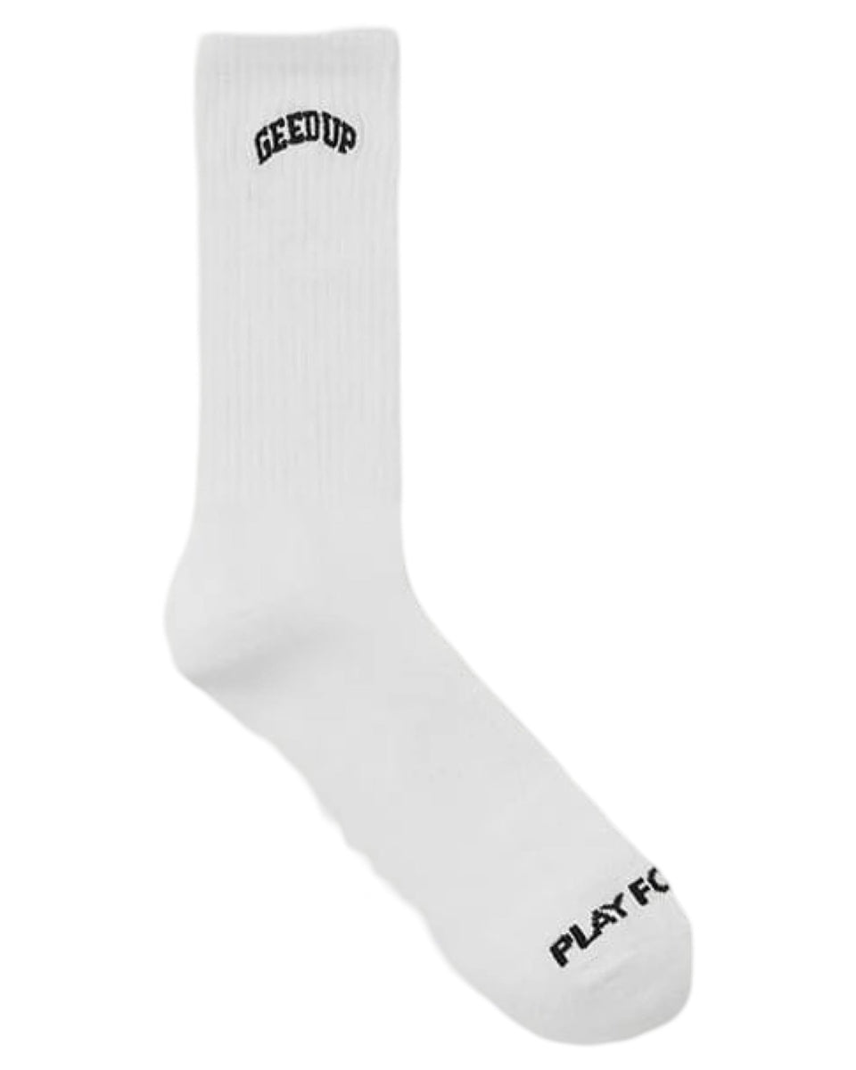 Buy the Geedup Team Logo EMB Socks White at Bisy Australia – your ...